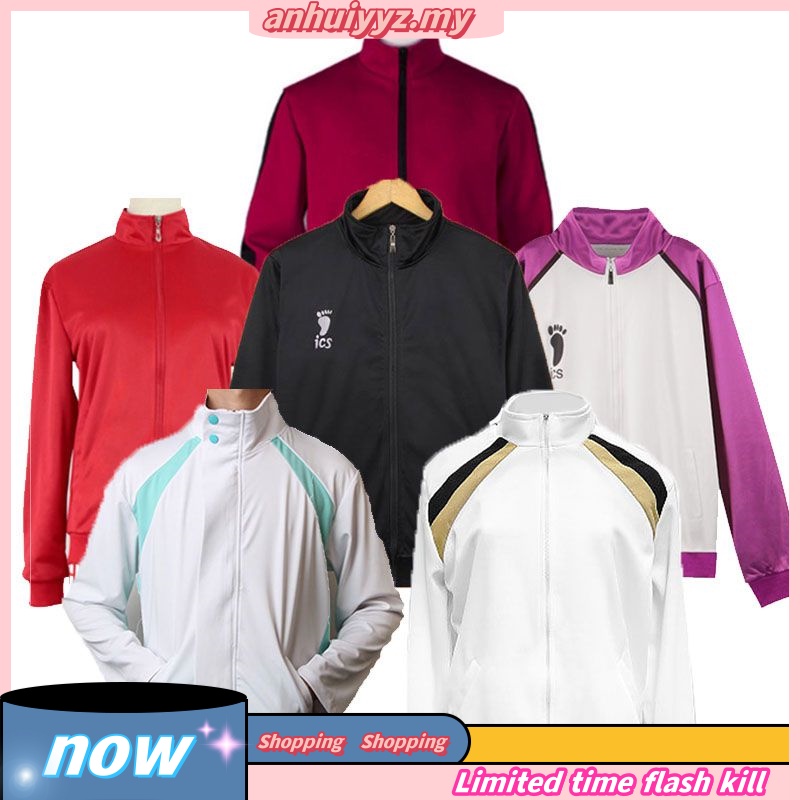Anime Haikyuu Jacket Coat Cosplay Costume Sportswear Jersey Karasuno ...