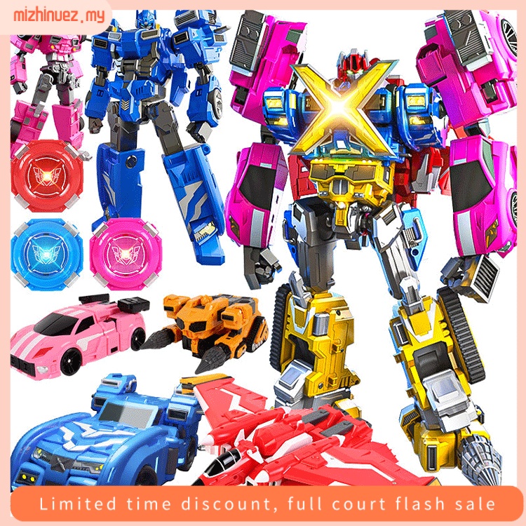 Mini Force X Robot Toy Sammy Ford Max Lucy 5 in 1 Transformer Miniforce ...
