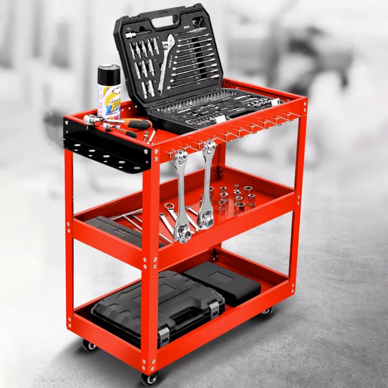 Mechanical Workshop Tools Cart Multifunctional Shelf Layer Hand Push ...