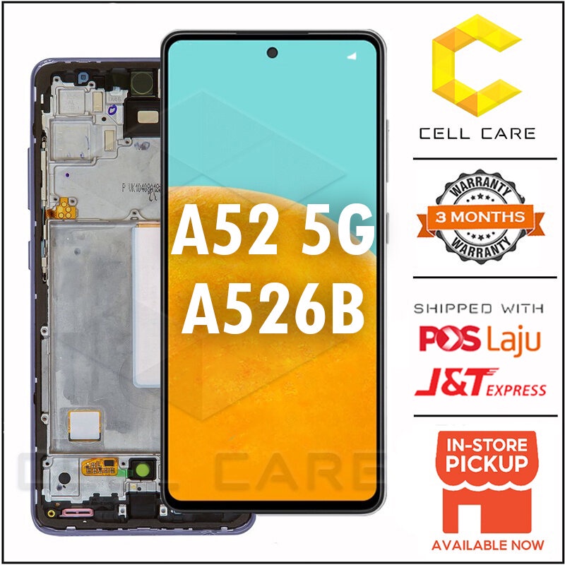 OLED LCD Display Touch Screen with Frame Compatible For SAMSUNG A52 5G ...