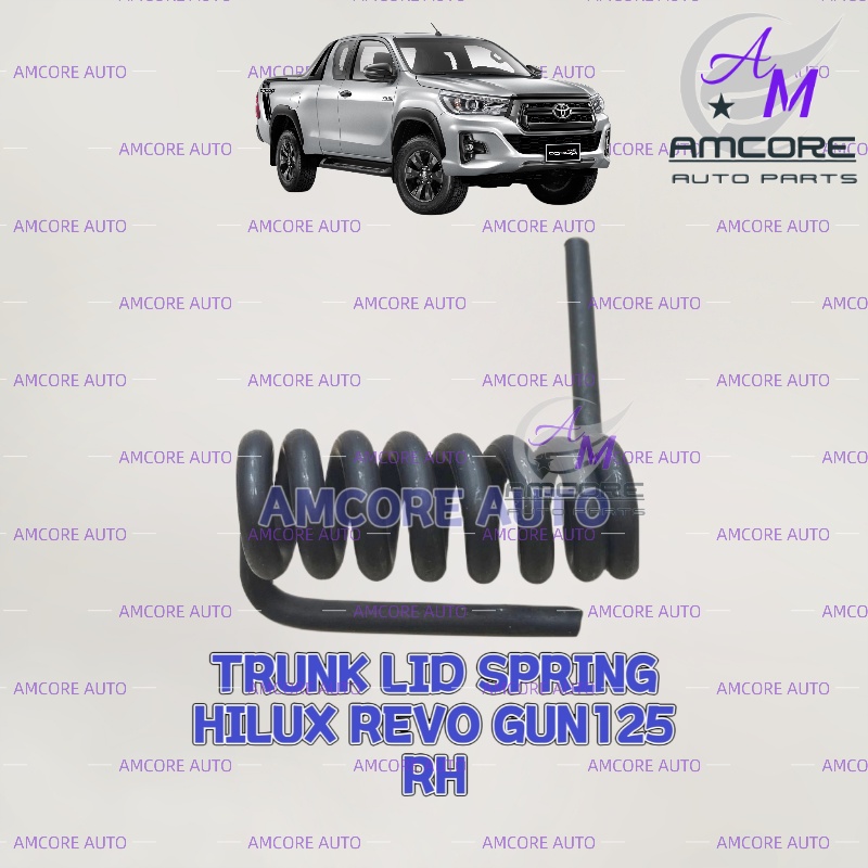 TOYOTA HILUX REVO GUN125 - TRUNK LID SPRING / BOOT SPRING / REAR BONNET ...