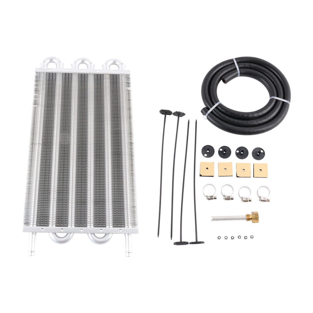 4 Row 6 Row 8 Row Aluminum Universal Oil Cooler Kit Oil Radiator Car ...