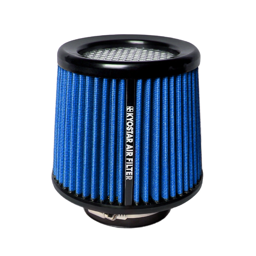Universal 3" 76mm High Flow Inlet Blue Cone Replacement Dry Cold Air ...