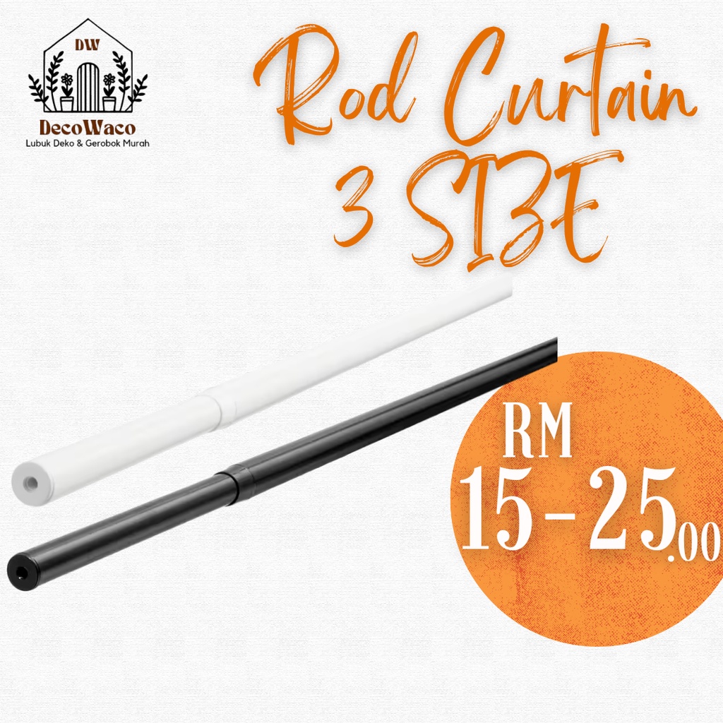 Rod curtain rod ONLY 3 size | Batang batang Langsir SAHAJA 3 saiz ...