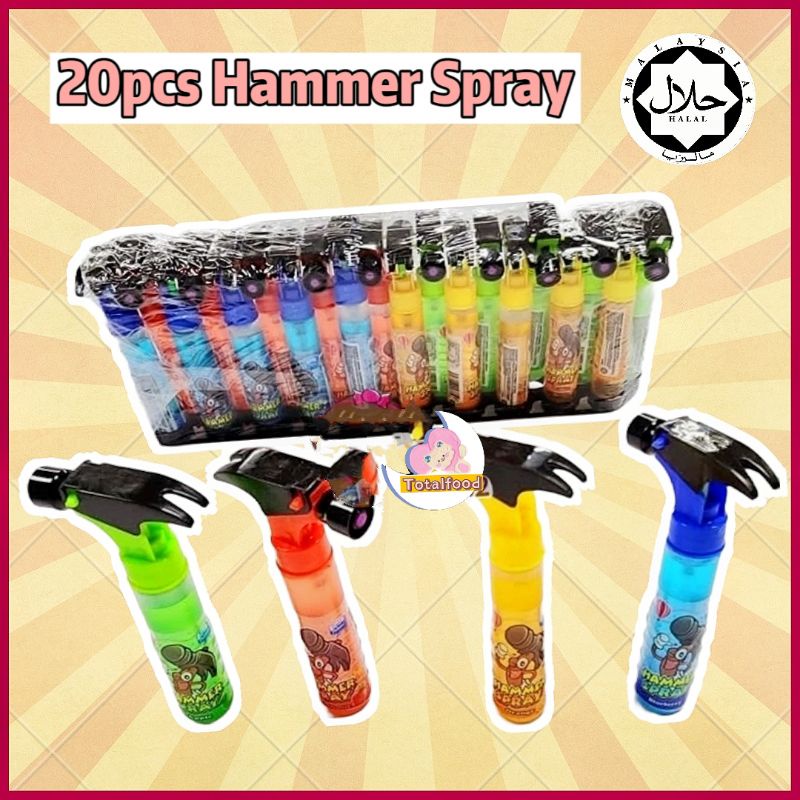 20pcs KHY Hammer Spray Candy fruits flavour Gula air | Shopee Malaysia