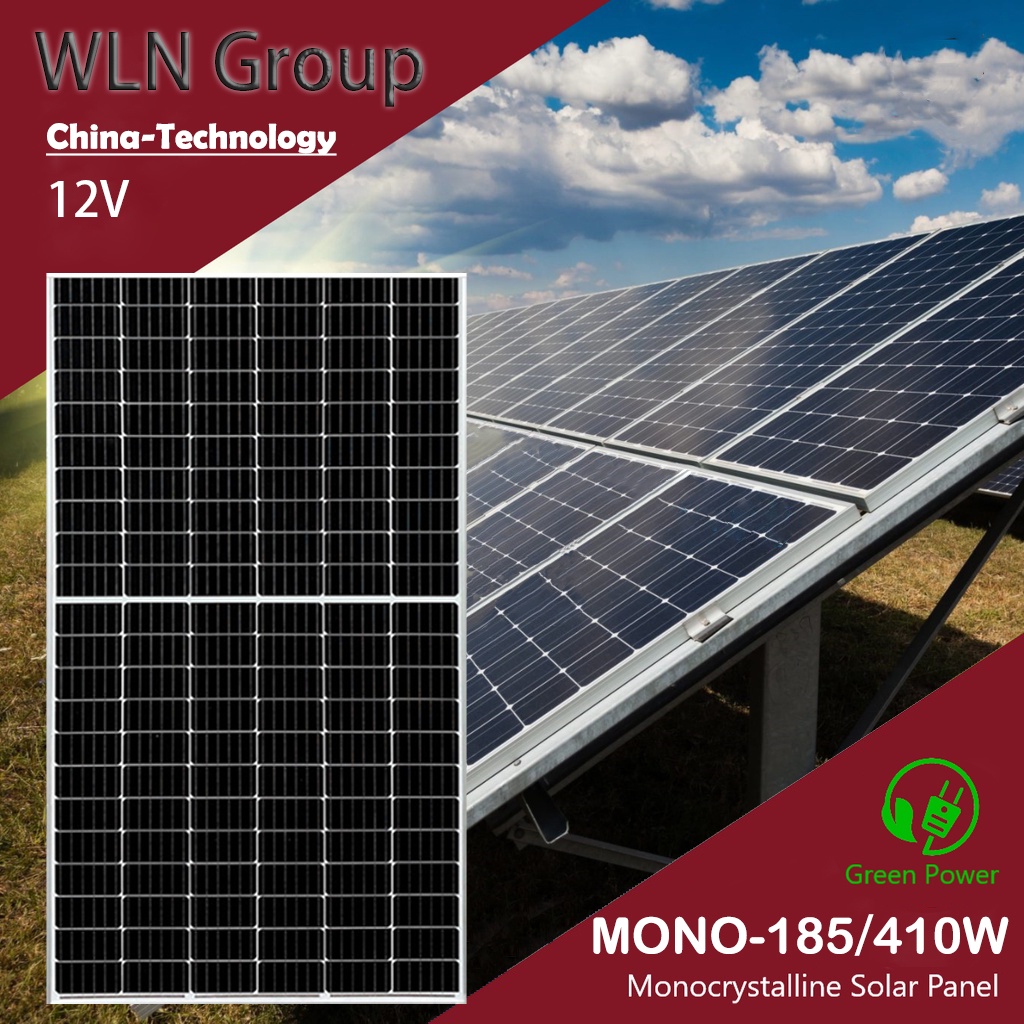 Grade A 185W/410W Solar Panel Full Power Monocrystalline Silicon Solar ...