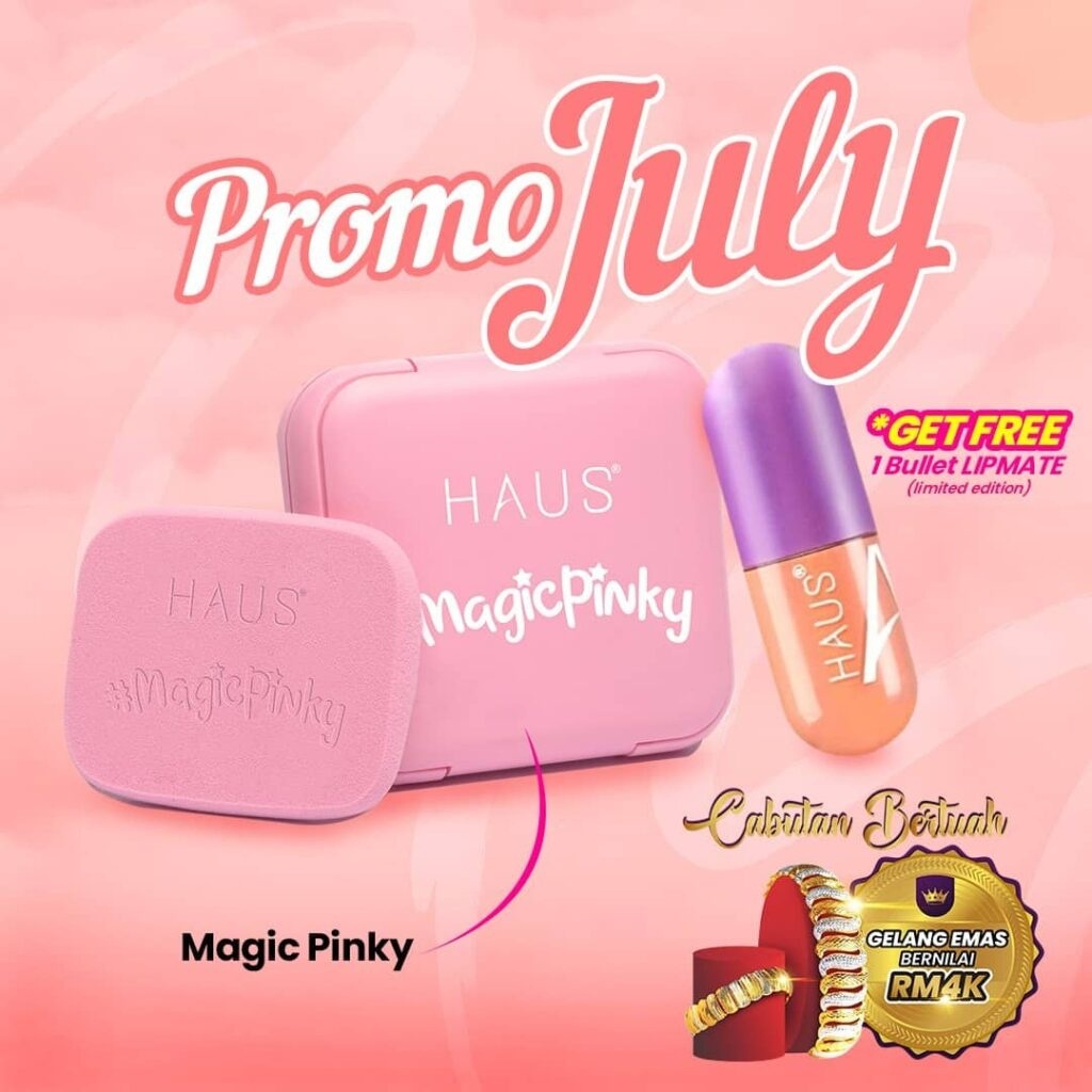 HAUS Magic Pinky Compact Powder Foundation Ready Stock | Shopee Malaysia