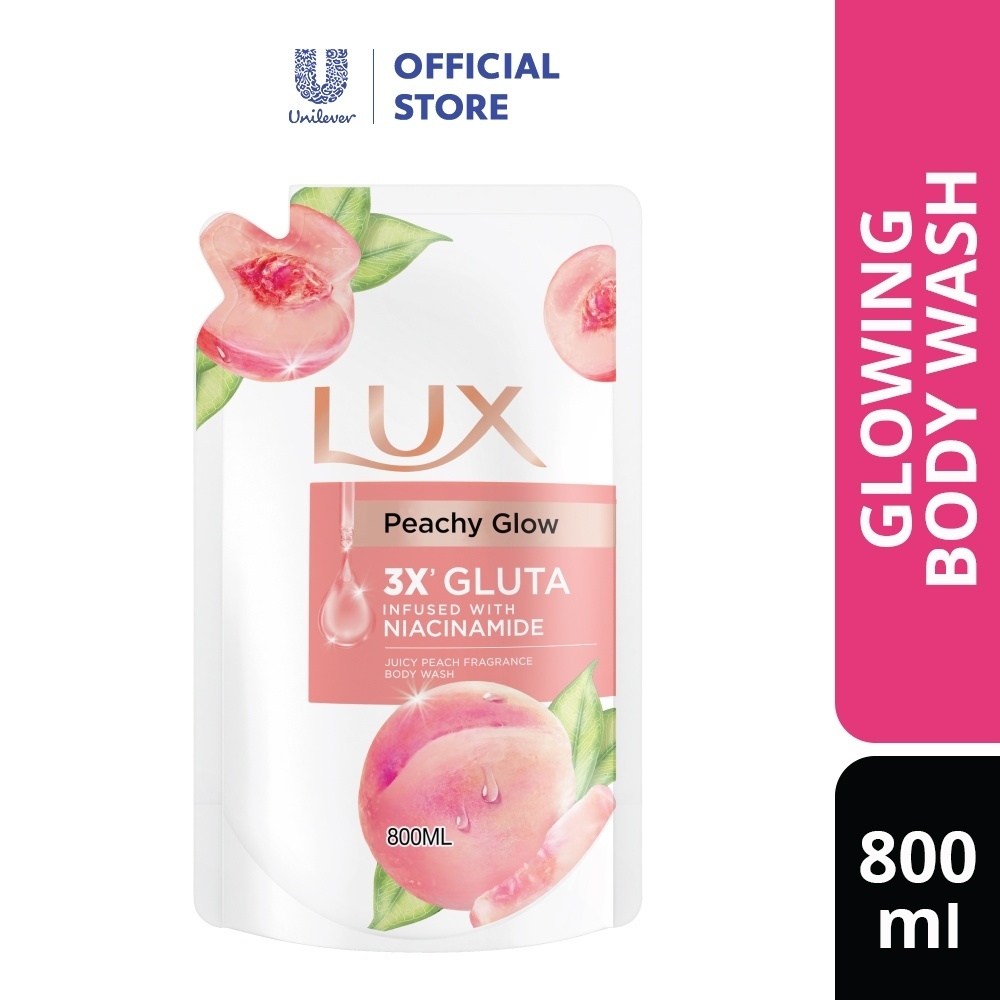 Lux Shower Gel Gluta Peachy Glow Refill (800ml) | Shopee Malaysia