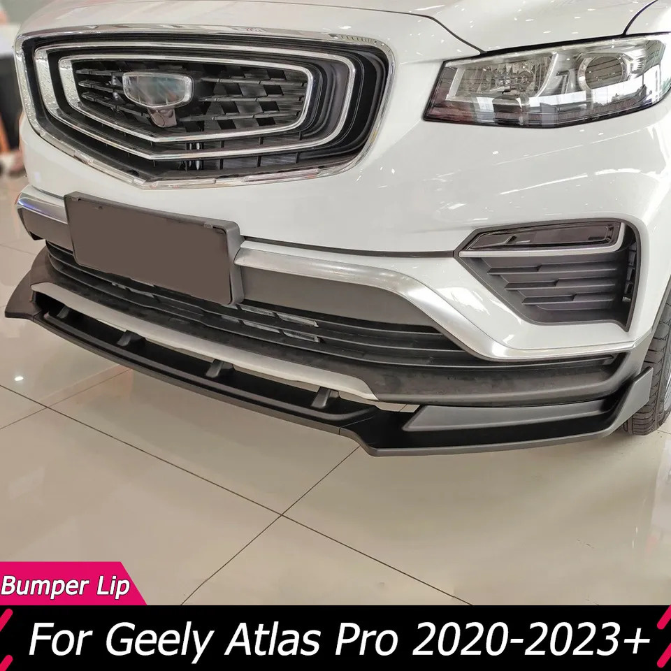 Gloss Black ABS Car Front Bumper Lip Splitter Spoiler Diffuser Guard ...