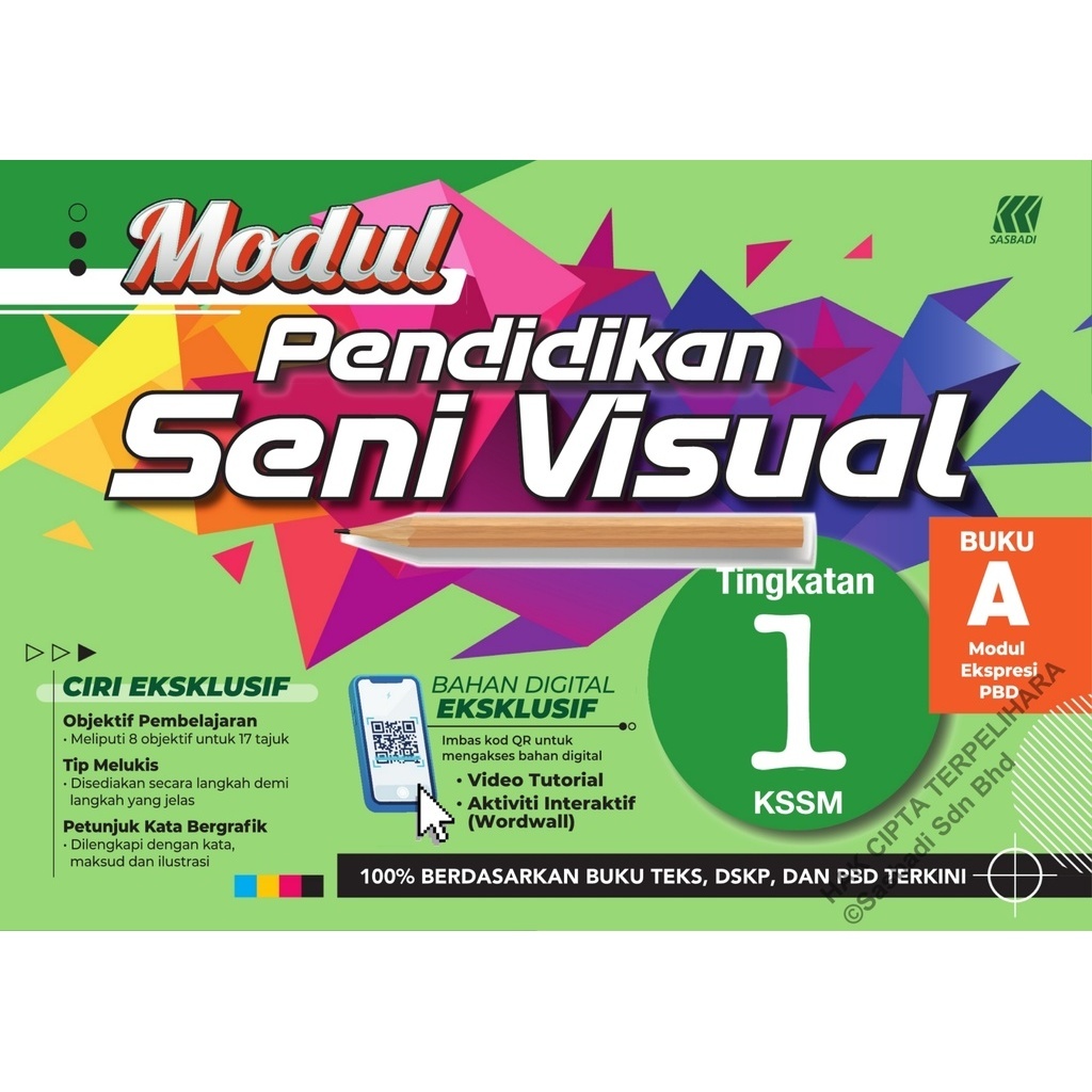 Sasbadi 2024: Modul Pendidikan Seni Visual: Tingkatan 1 (Buku A + B ...