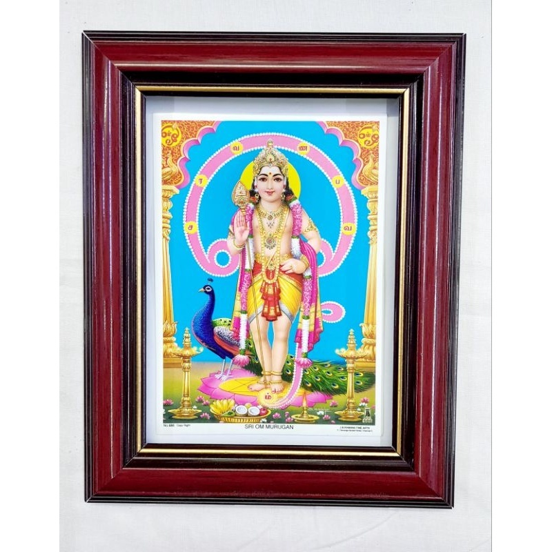 Murugan Photo Frame with Glass Small Size | Shopee Malaysia