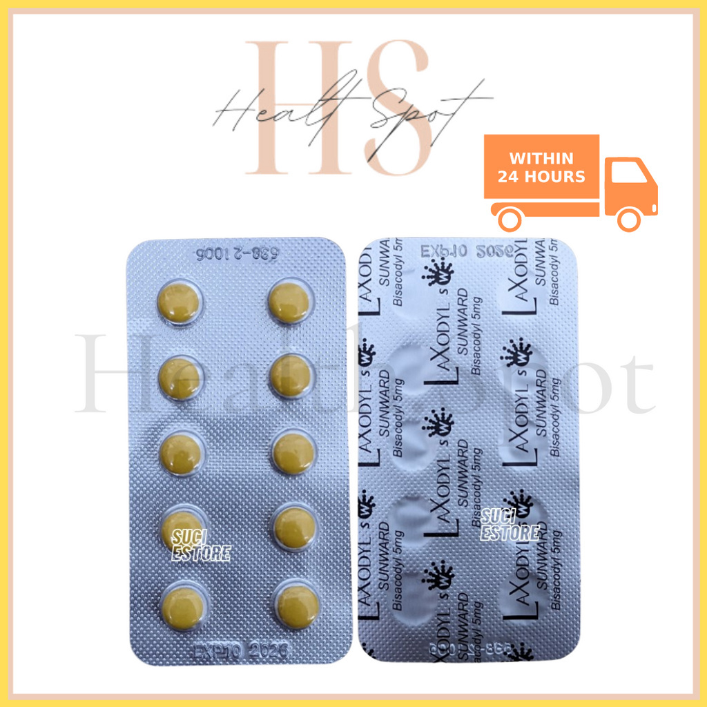 LAXODYL TABLET 5MG / BISACODYL 5MG 10'S (EXP:07/2027) | Shopee Malaysia