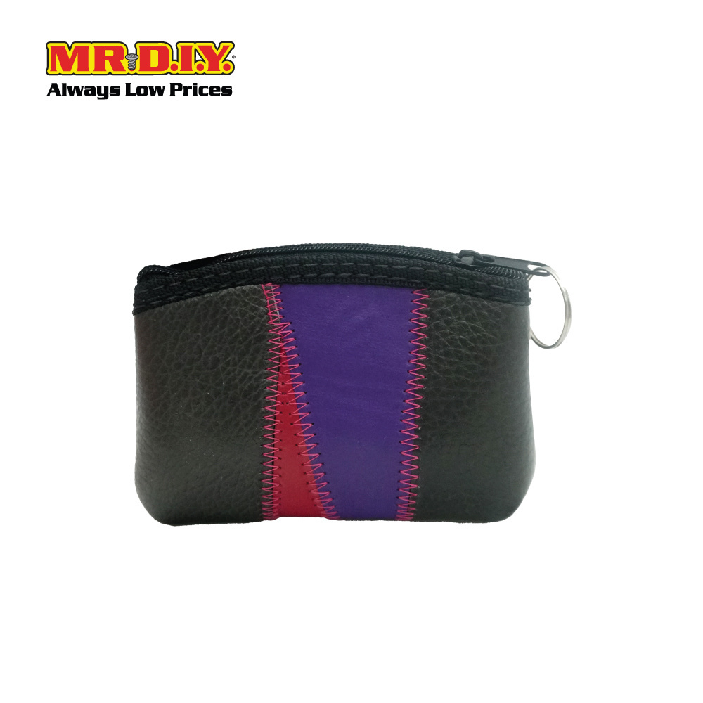 (MR.DIY) Mix Color Leather Mini Purse Coin Bag with Zip (11 X 8cm ...