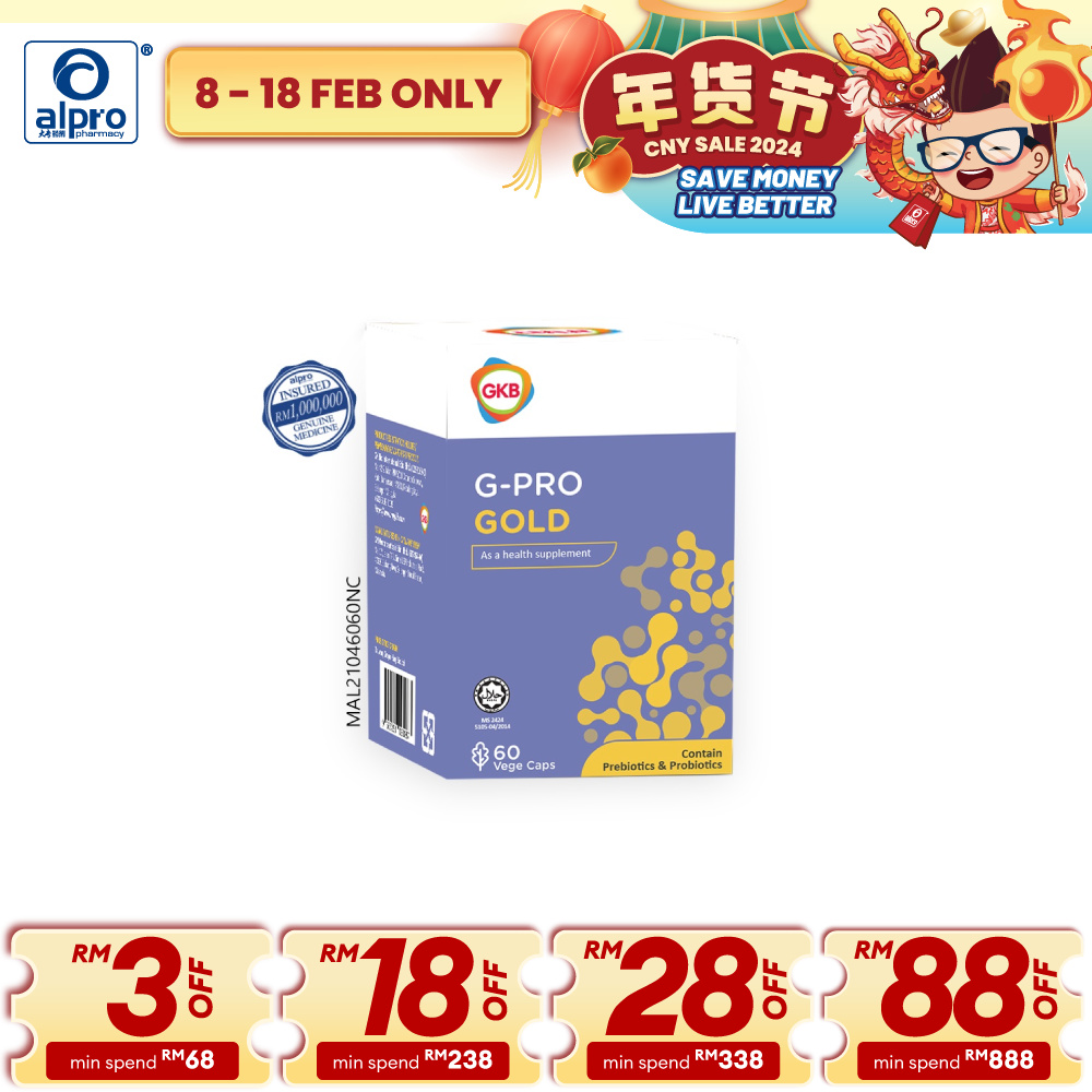 GKB G-Pro Gold - Gut Health Supplement (60S) | Shopee Malaysia