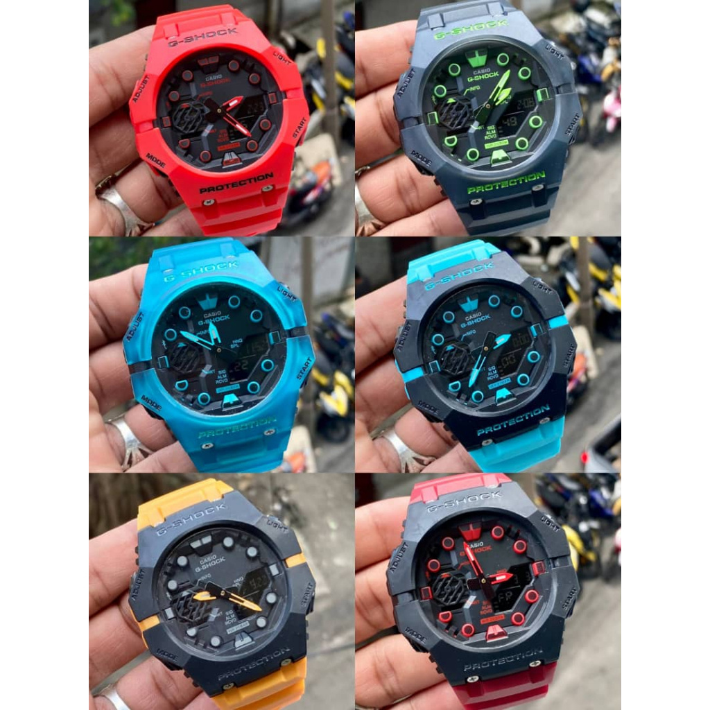 Casio G-Shock Model GA-B001-4A Red Resin Band Men Sports Watch waterproof | Shopee Malaysia