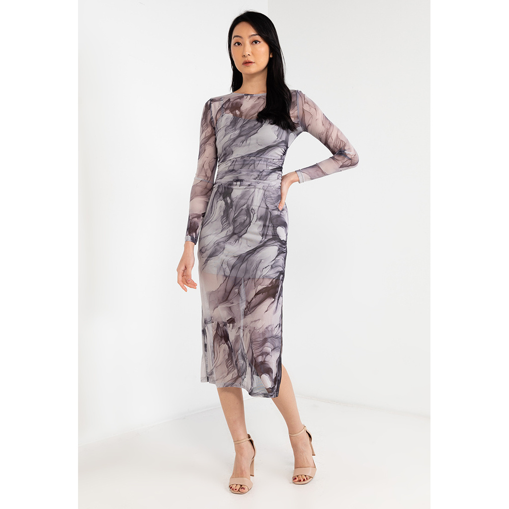 Style State - Ink Effect Mesh Dress (Female) | Shopee Malaysia