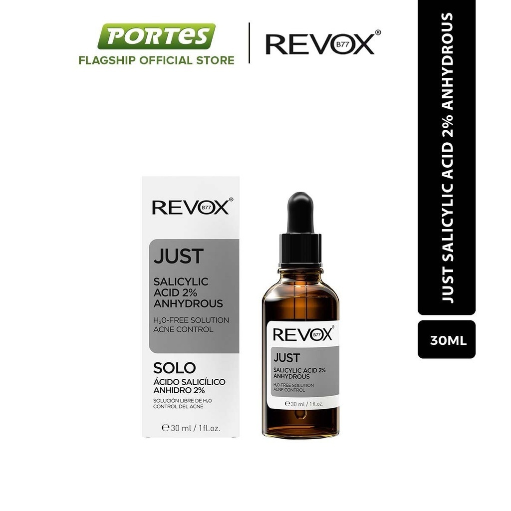 REVOX B77 JUST Salicylic Acid 2% Аnhydrous H2O-Free Solution Acne ...