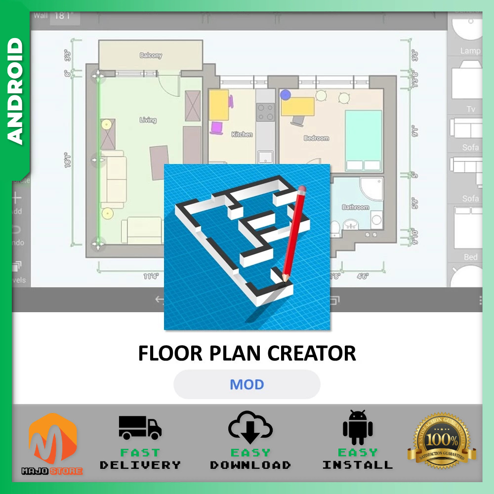 [Android Game] Floor Plan Creator Full Unlocked MOD Android APK Digital Download Lifetime ...