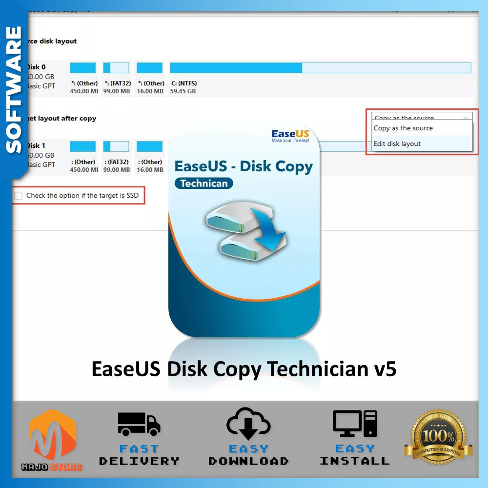 [PC SOFTWARE] EaseUS Disk Copy Technician v5 PC Digital Download ...