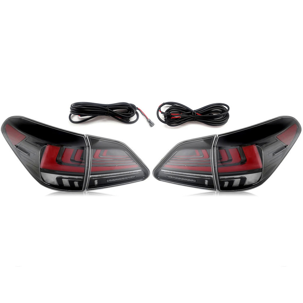 Black LED Tail Lights for 2010-2015 Lexus RX350 RX450 with Sequential ...