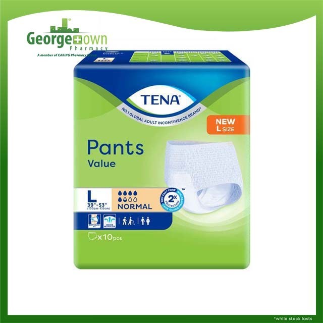 TENA PANTS VALUE (L Size) 10S | Shopee Malaysia