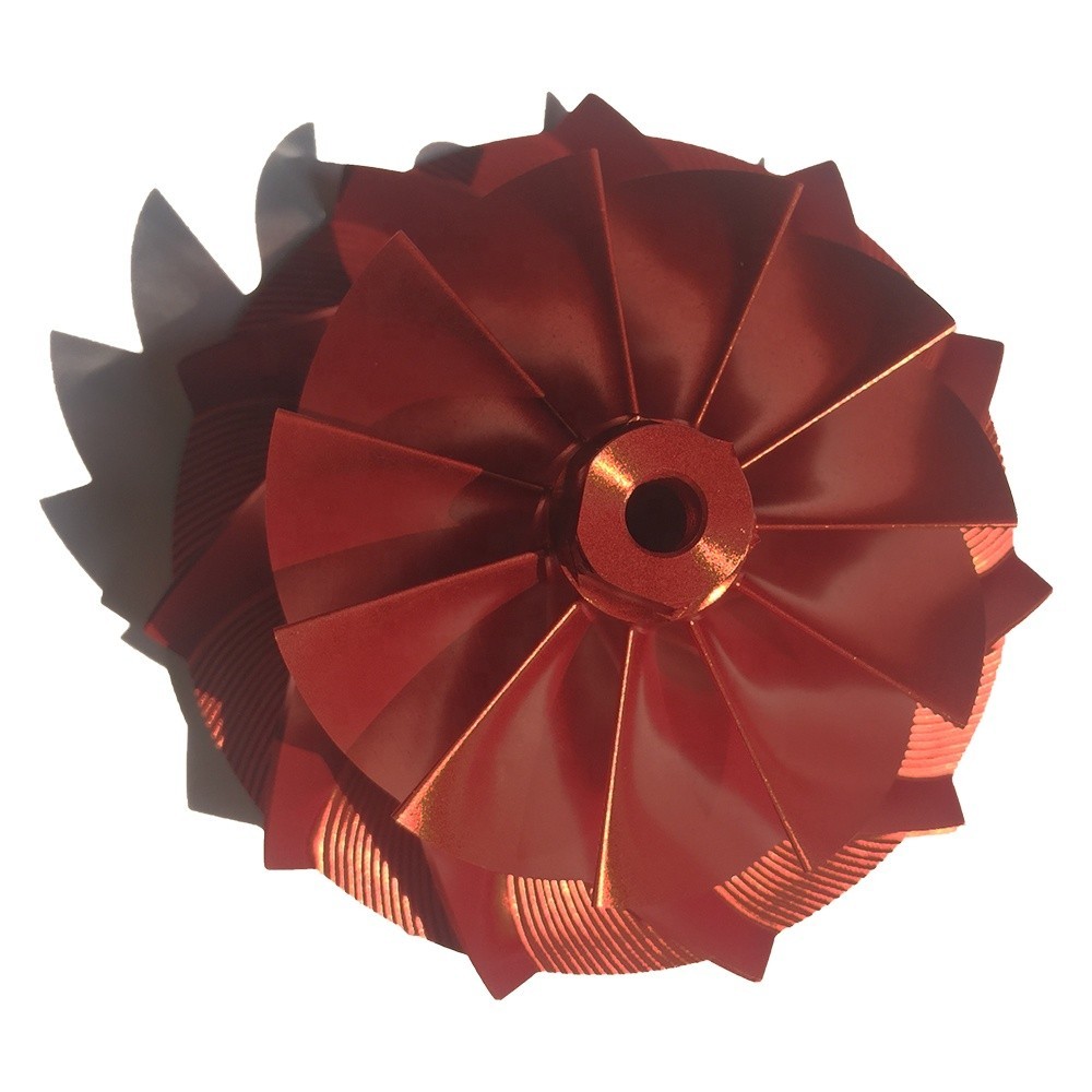 Custom Titanium Aluminium Billet Turbocharger Impeller Turbo Compressor ...