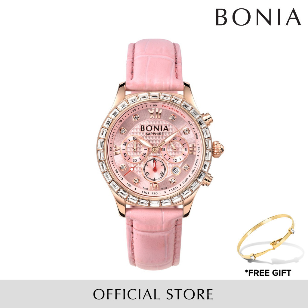 Bonia Lavoro Women Watch Chronograph BNB10729 | Shopee Malaysia