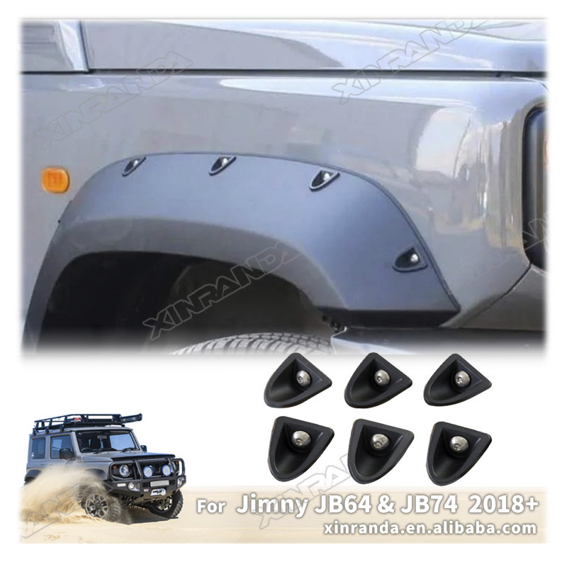 Jimny JB74 Accessories Fender Flares Rivet Decoration for Suzuki Jimny JB74W JB64W JB74 JB64 ...
