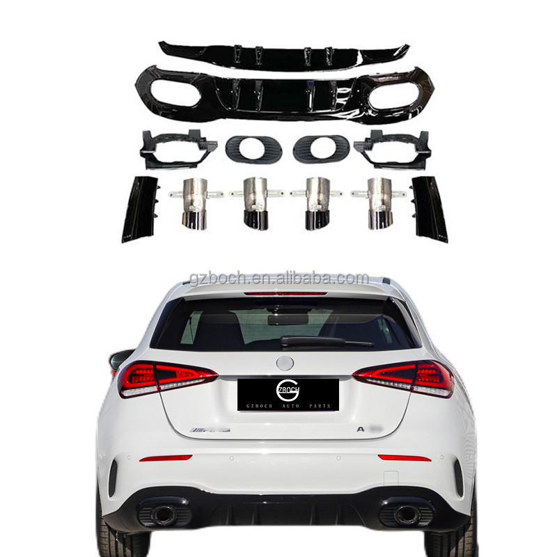 High Quality Rear Diffuser For Mercedes Benz W177 A class Modified A35 ...