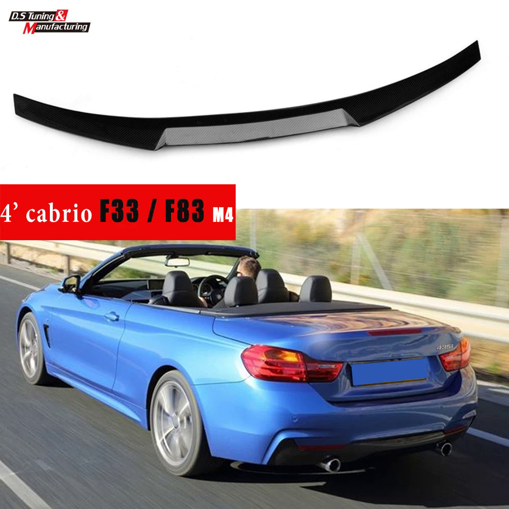 Real Carbon Fiber Rear Trunk Wing Spoiler For BMW 4 Series F33 F83 (M4 ...