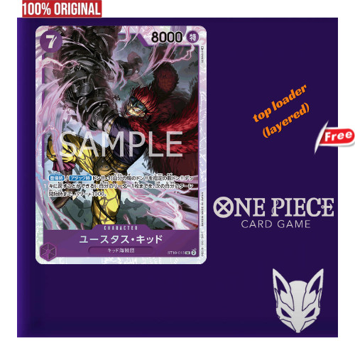 ORIGINAL Eustass"Captain"Kid Character ST10-013 SR optcg one piece card ...