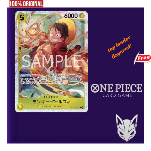 ORIGINAL Monkey.D.Luffy Character ST13-015 SR optcg one piece card | Shopee Malaysia