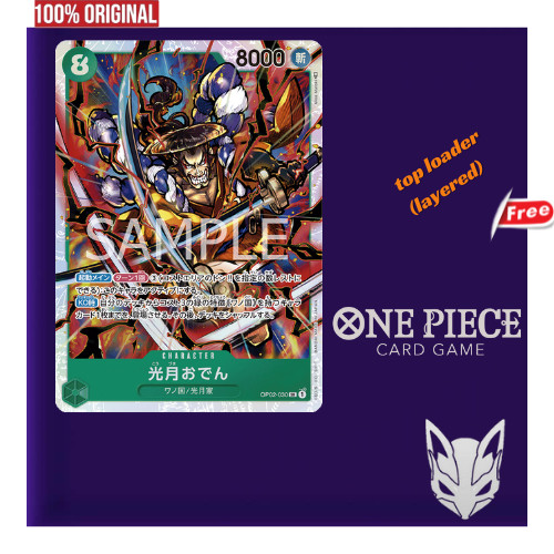 ORIGINAL Kouzuki Oden 4x cards playset Character OP02-030 SR optcg one piece card | Shopee Malaysia
