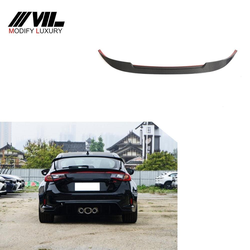 Carbon Fiber Rear Trunk Spoiler for HONDA CIVIC Type R 4 Door Hatchback ...