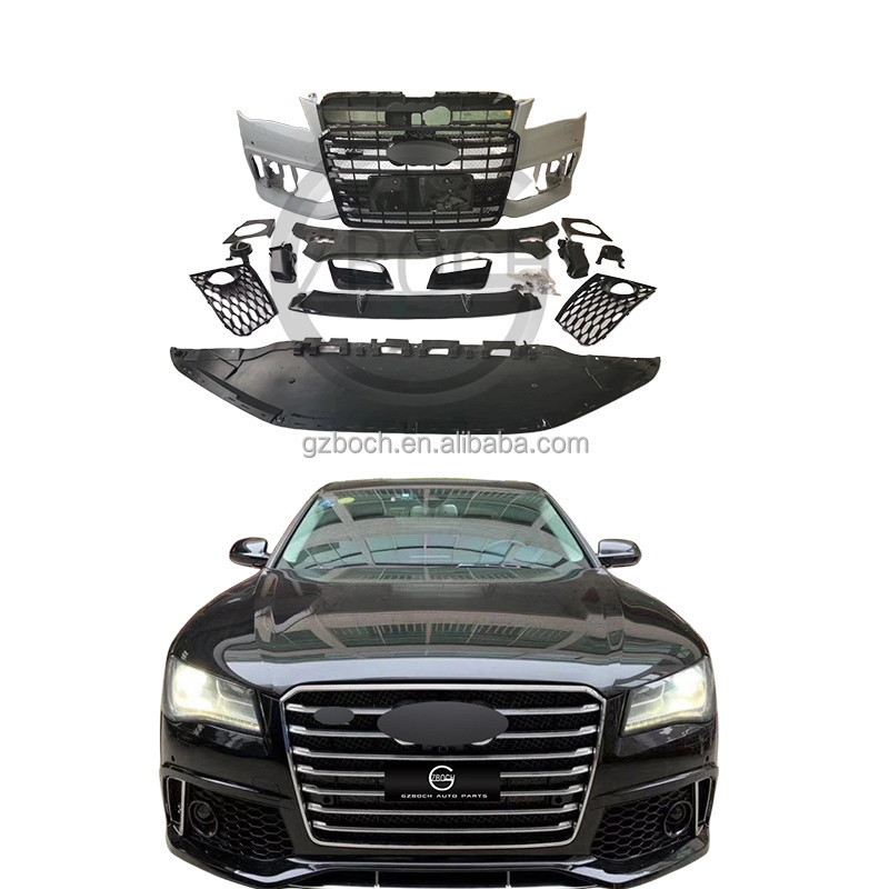 For Audi A8 modify RS8 model style car accessories rs8 front bumper ...