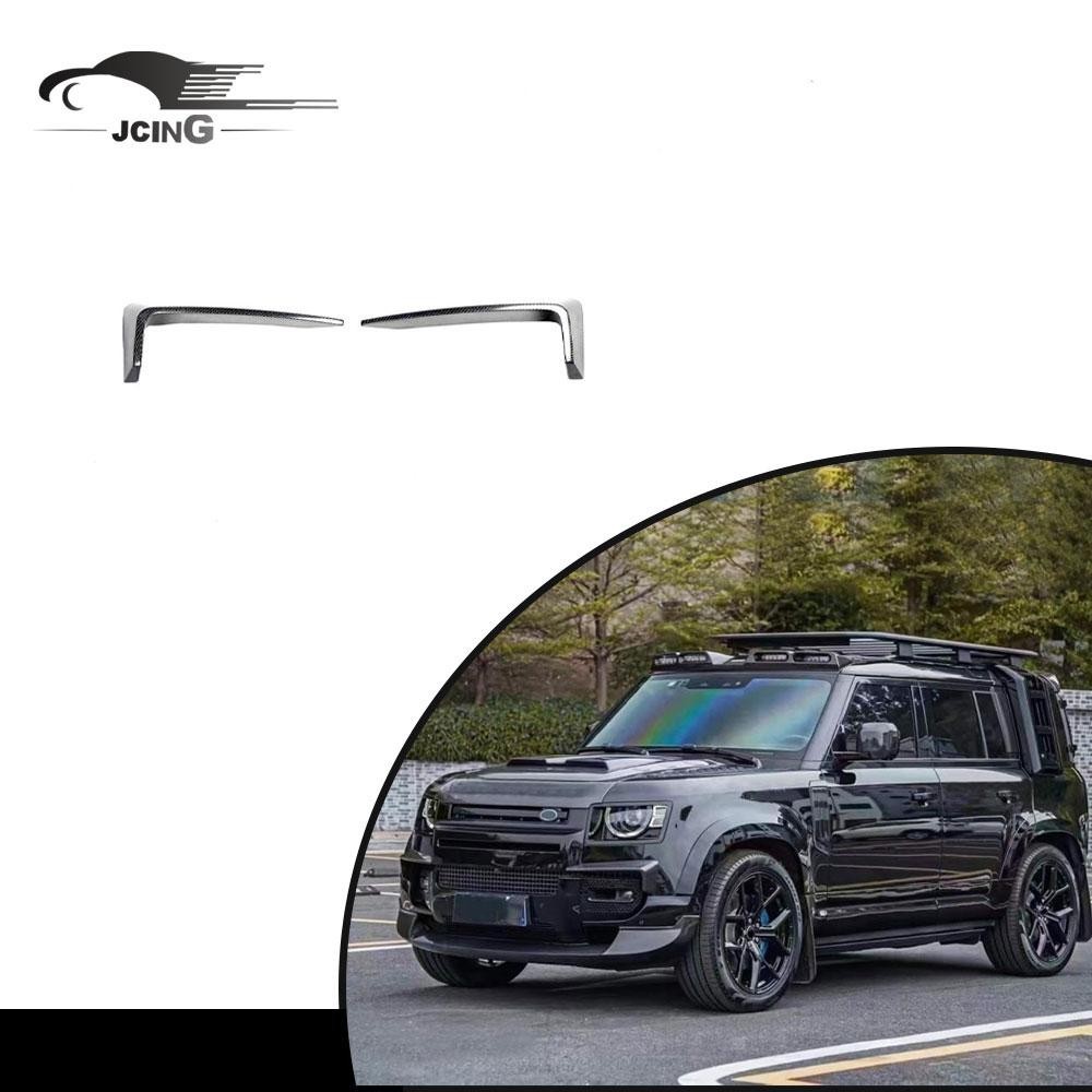 For Land Rover Defender 110 2020-2023 Dry Carbon Front Bumper Canards ...