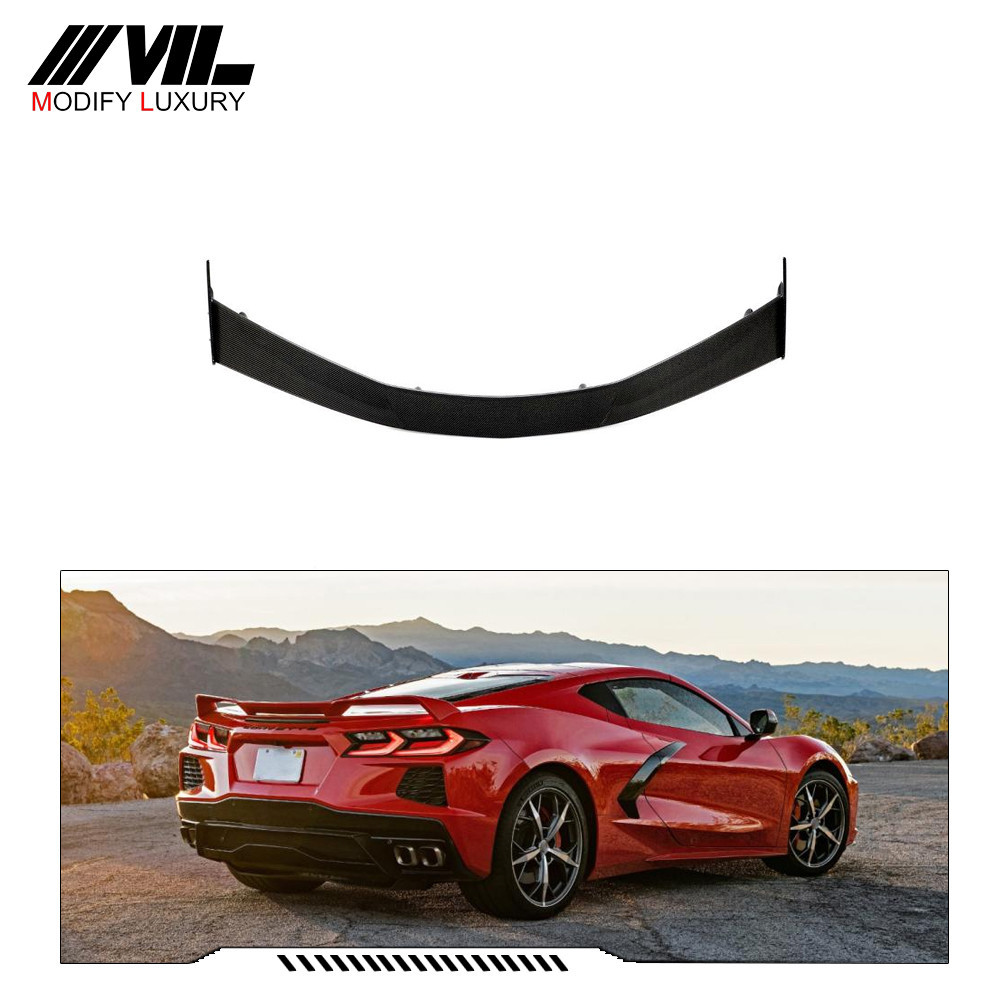C8 Carbon Fiber Rear Spoiler Wing for Chevrolet Corvette C8 2020-2021 ...