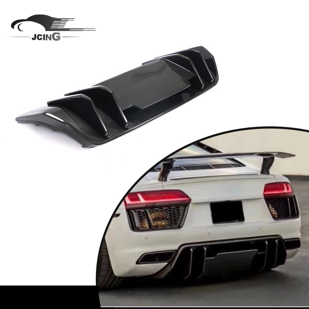 Modify Luxury Dry Carbon Fiber Rear Bumper Lip Diffuser For Audi R8 V10 ...