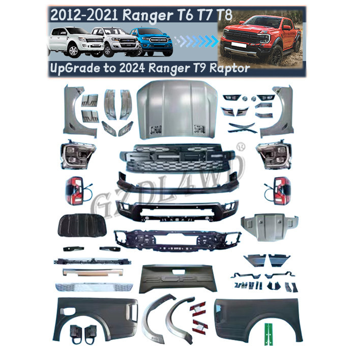GZDL4WD Auto Parts Body Kit Update Car Bumpers For Ranger 12-21 Upgrade ...