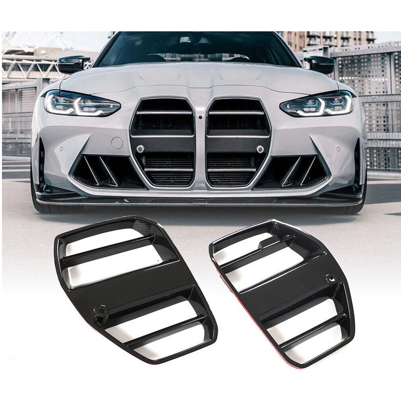 Dry Carbon Fiber Front Air Duct Vent Grille Mesh For BMW G80 M3 G82 G83 ...