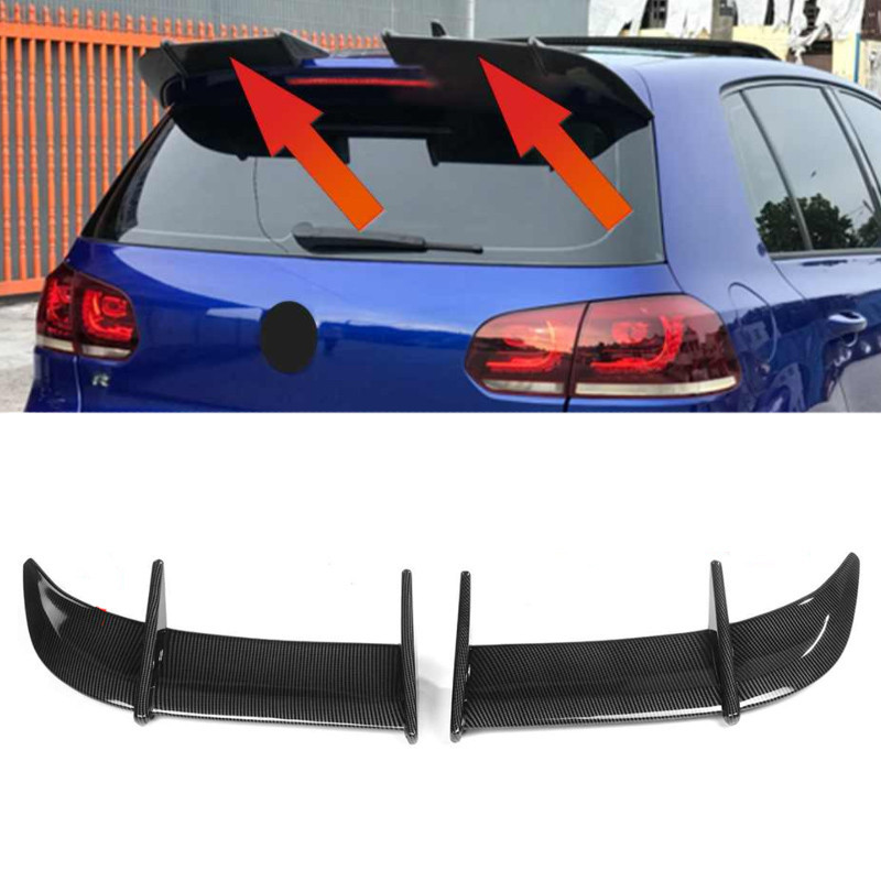 Carbon Look Rear Trunk Spoiler AK Style Rear Wing Lip For VW For ...