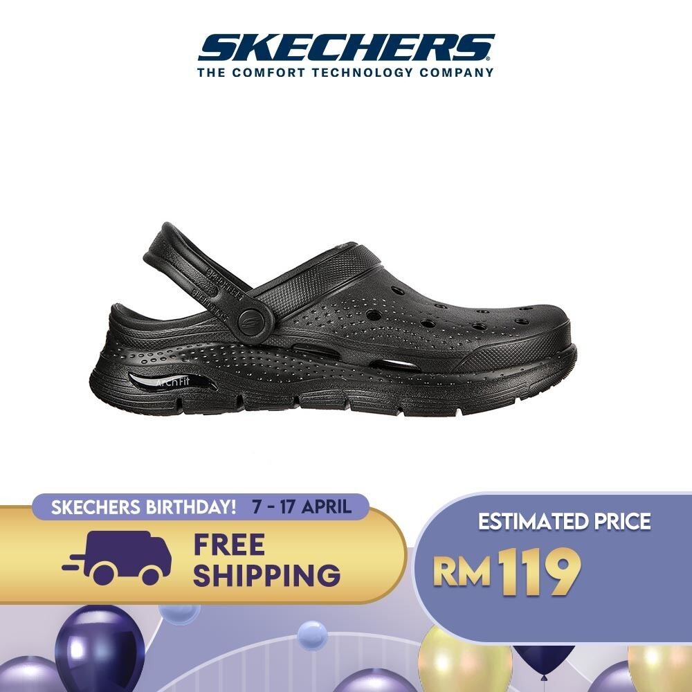 Skechers Men Foamies Arch Fit Valiant Walking Sandals - 243160-BBK ...