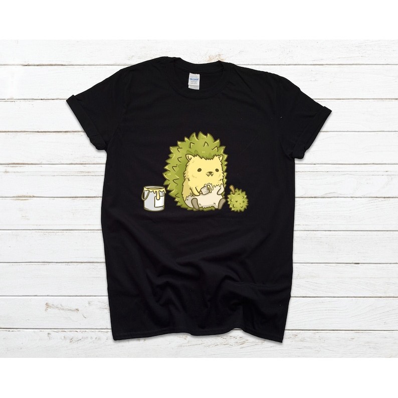 Kawaii Durian Hedgehog Shirt, Cute Hedgehog Shirt, Gift for Hedgehog ...