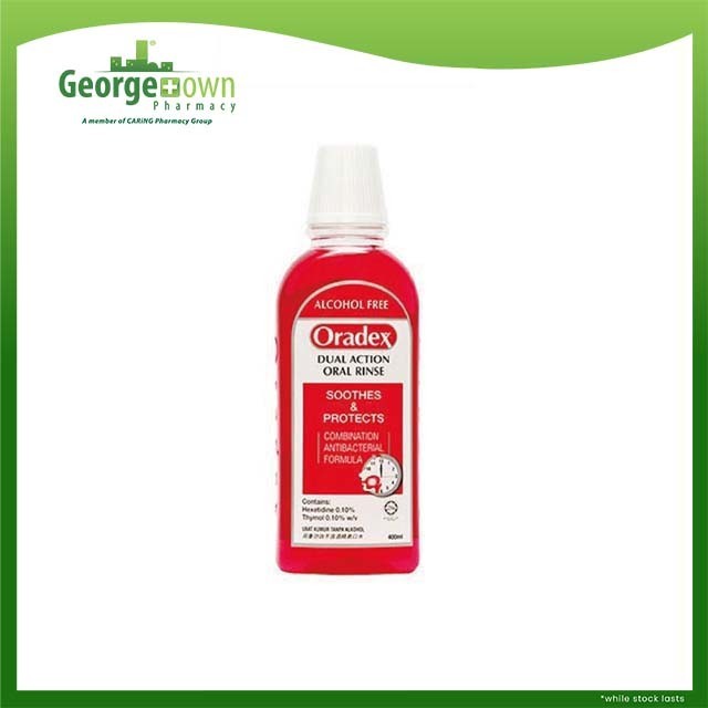 ORADEX DUAL ACTION MOUTHWASH 400ML | Shopee Malaysia