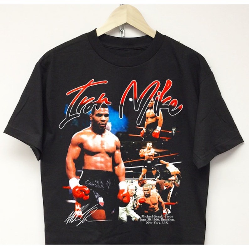 MIKE TYSON T-SHIRT vintage rap tee merch tour concert dennis rodman ...