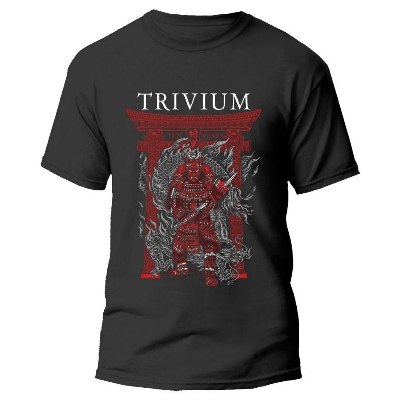 🔥 READY STOCK TRIVIUM SHOGUN 10 YEARS ANNIVERSARY TSHIRT 🔥 | Shopee ...