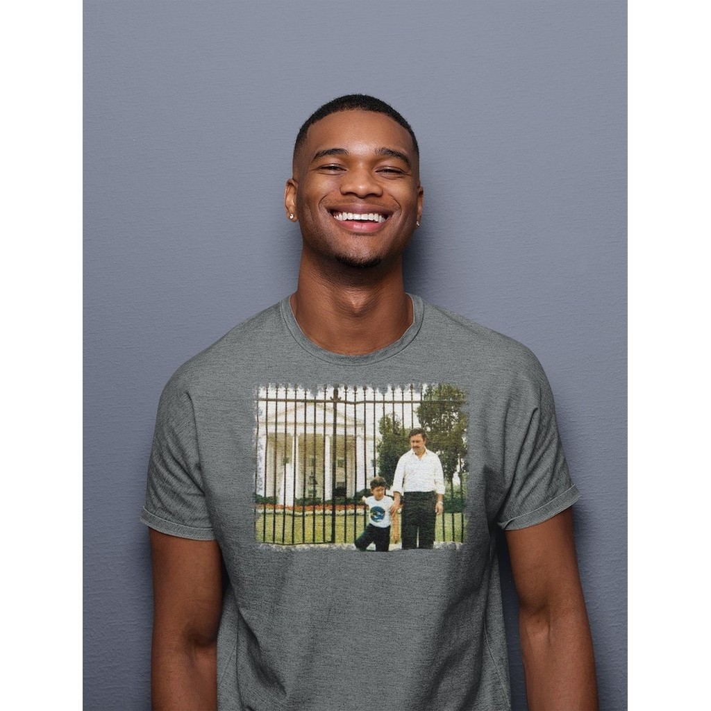 Pablo Escobar White House T-Shirt Ikonik Narcos Graphic T-Shirt ...