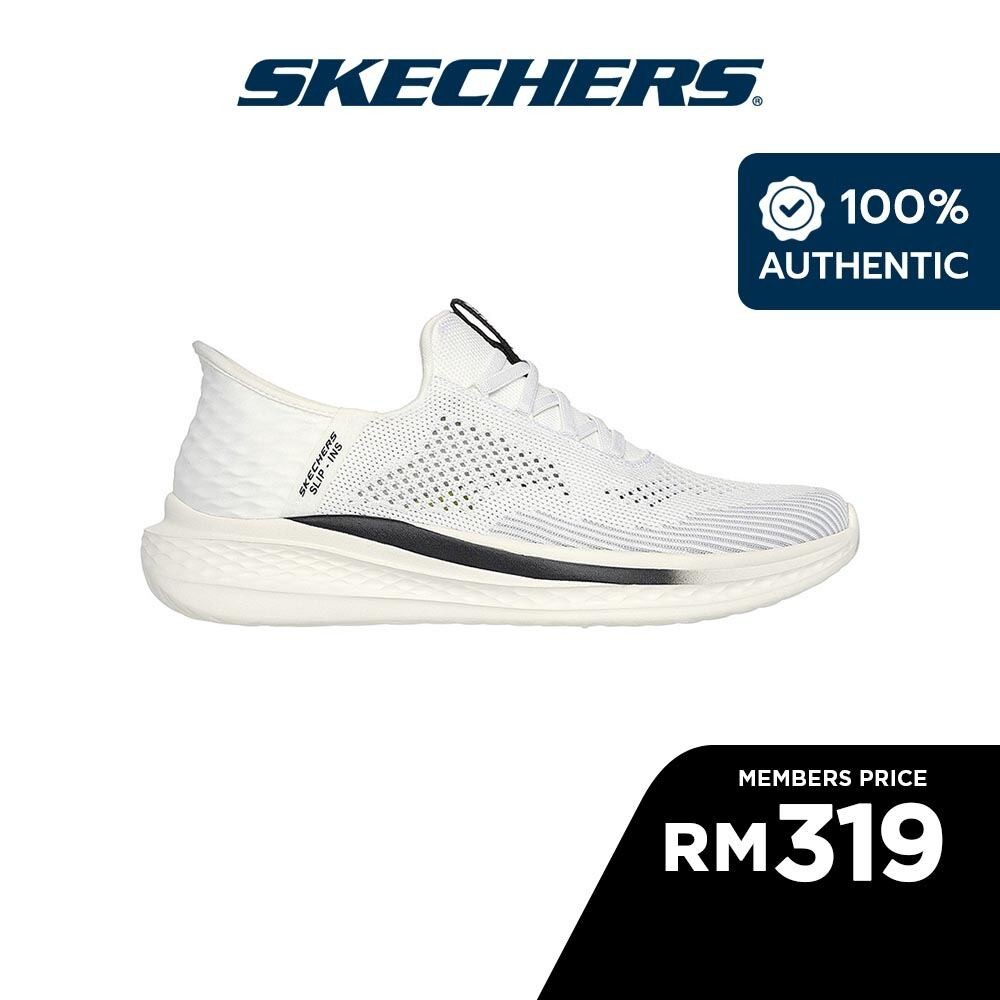 Skechers Men SKECHERS USA Street Wear Slade Quinto Shoes - 210810-WHT Air-Cooled Memory Foam ...