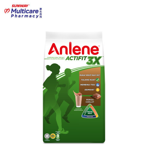 ANLENE CHOCOLATE ACTIFIT 3X (600G/550G) | Shopee Malaysia