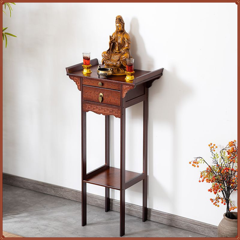 Buddha Shrine Stand with drawer console table small Buddhist altar ...